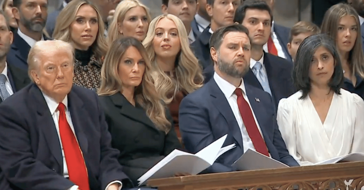 Trump Glares at Bishop After Being Asked to Show 'Mercy' to Immigrants