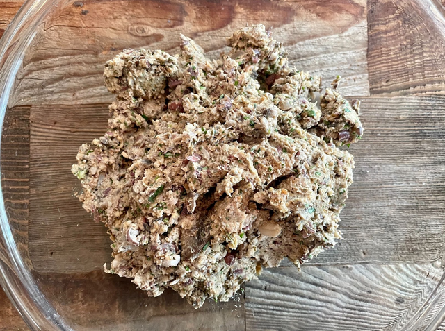 Baked Sprouted Adzuki Bean and Cremini Mushroom Fritters with Umami ...