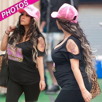 Wow That's Some Baby Bump! Pregnant Snooki Is Finally Showing!