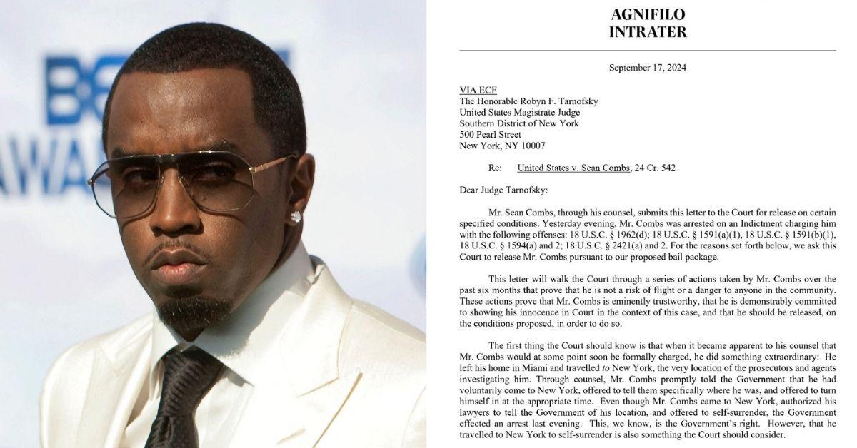 Read the Letter Diddy Wrote to Judge in Last-Ditch Bid to Be Freed From ...