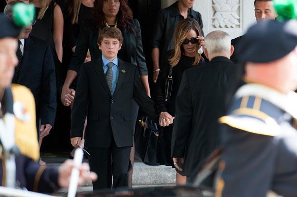 Their Final Farewell: Melissa Rivers & Son Cooper Cry, Hold Hands After Joan Rivers’ New York ...