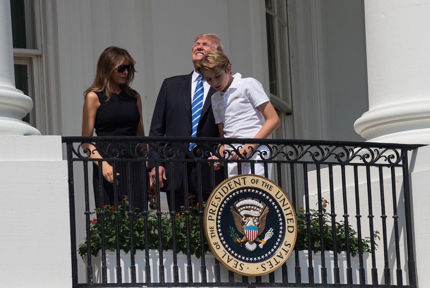 Donald Trump Looks Directly Into Sun During Solar Eclipse