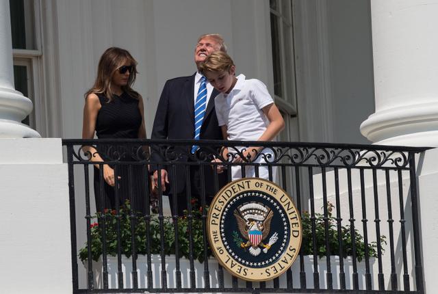Donald Trump Looks Directly Into Sun During Solar Eclipse