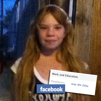 Girl Predicts Her Death On Facebook, Writes 'May Die 2day'