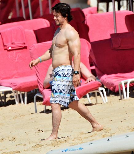 Hot Holiday! 10 Sizzling Photos Of Buff Mark Wahlberg Hitting The Beach