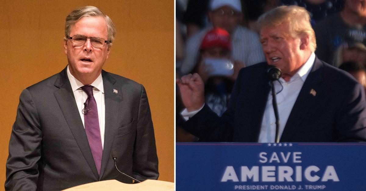 Jeb Bush Slams Ex-President Trump's Claims His Late Father Hid White ...