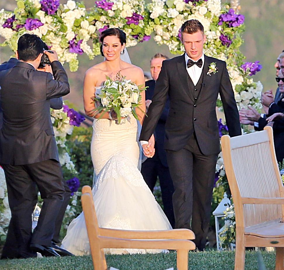 Backstreet Boy Nick Carter Marries His Fiance Lauren Kitt In Santa Barbara