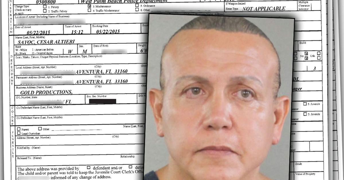 Suspected Bomber Cesar Sayoc’s Dark Criminal Past Exposed