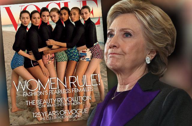 Hillary's Clinton's 'Vogue' Cover Dropped & Replaced After Election Loss