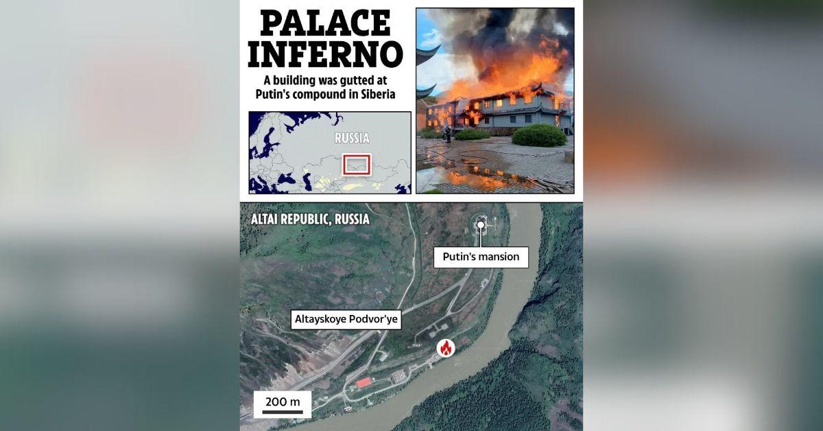 Putin's Palace Compound Goes Up in Flames