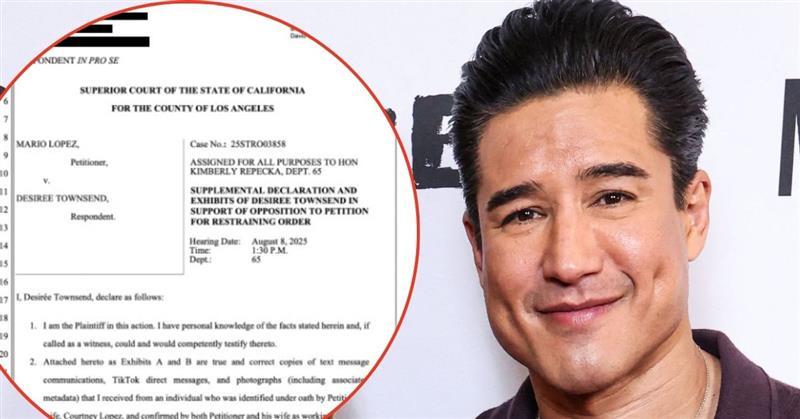 Mario Lopez Accused Of 'Feeding False Information' To Woman Suing Actor
