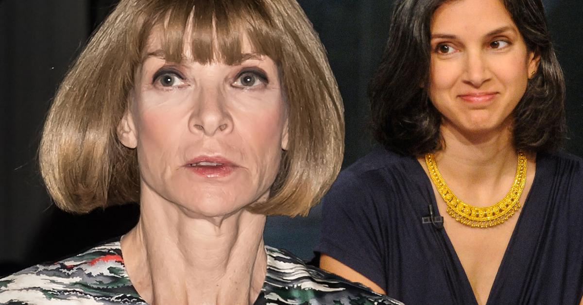 Anna Wintour Gives New Vanity Fair Editor Radhika Jones Fashion Stink Eye