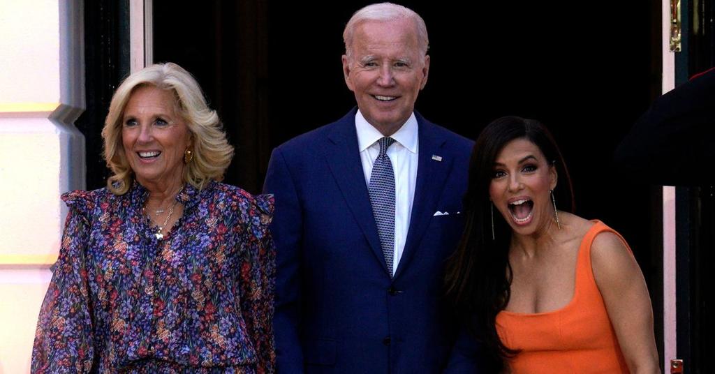 Biden Makes Awkward Joke About Eva Longoria During WH Screening of New Film