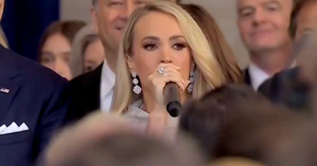 Carrie Underwood Suffers Audio Malfunction at Trump's Inauguration Day