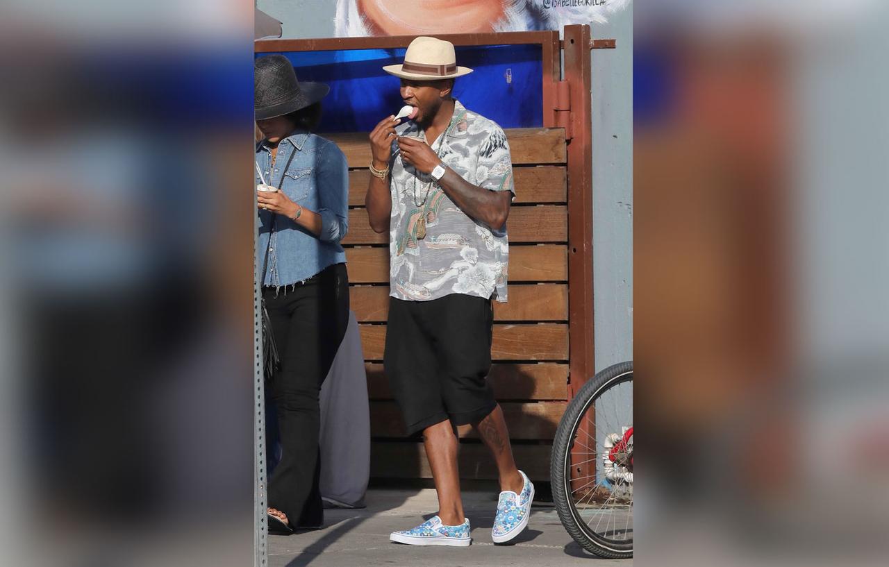 Usher Treats Wife To Ice Cream Amid Herpes Scandal!