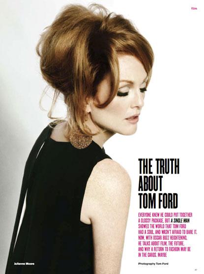 The Truth About Tom Ford: V Magazine