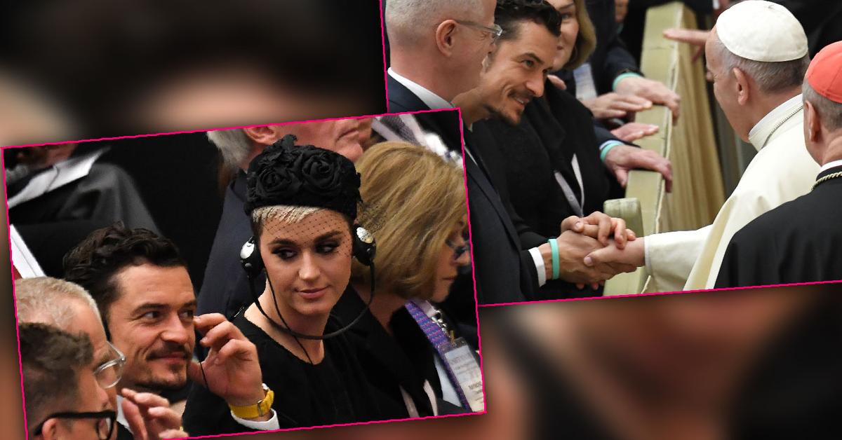 Katy Perry Orlando Bloom Meet Pope