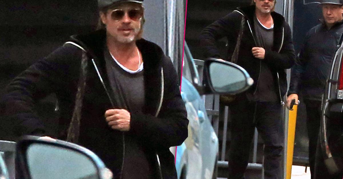 Brad Pitt Caught Smiling After Jennifer Aniston’s Birthday Party