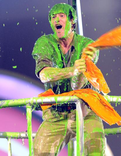 Celebrities Getting Slimed At the 2011 Kids Choice Awards