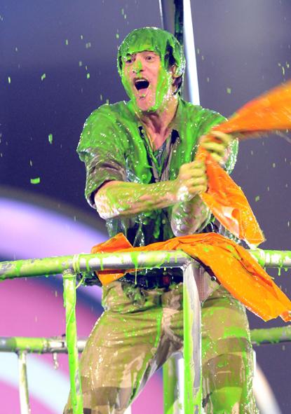 Celebrities Getting Slimed At the 2011 Kids Choice Awards