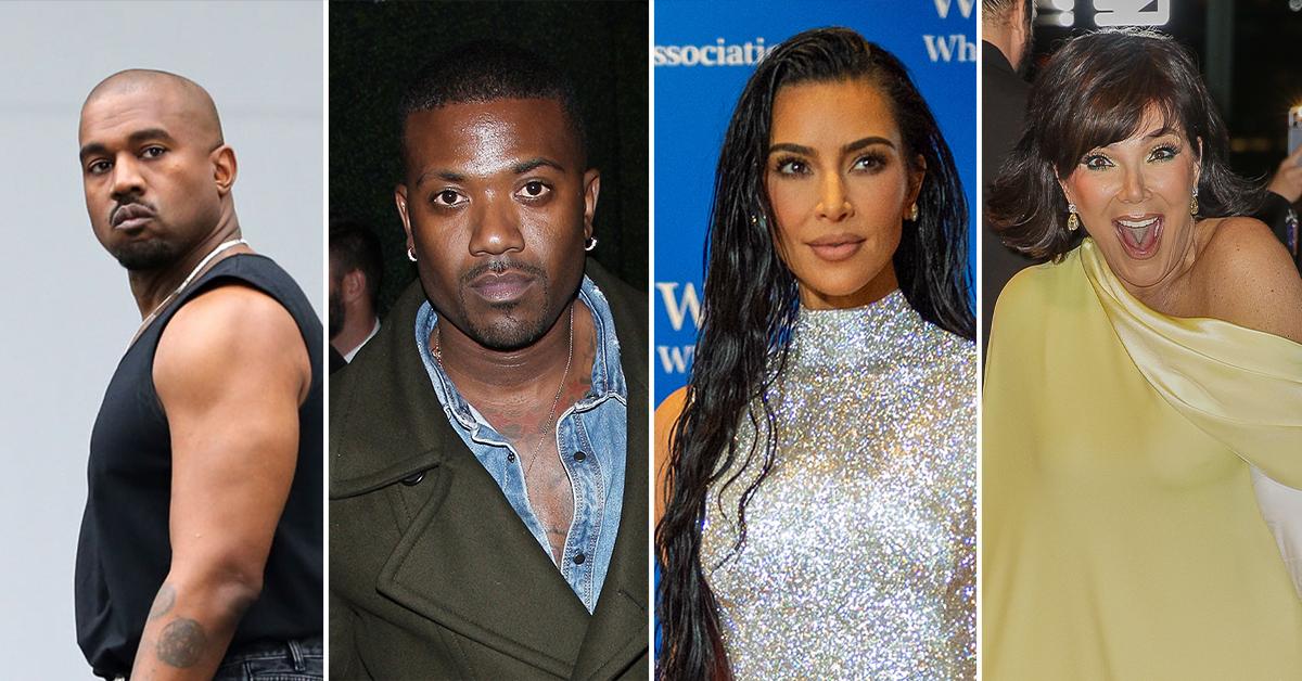 Kanye West & Ray J REUNITE On Red Carpet As Both Men Confront Kim ...