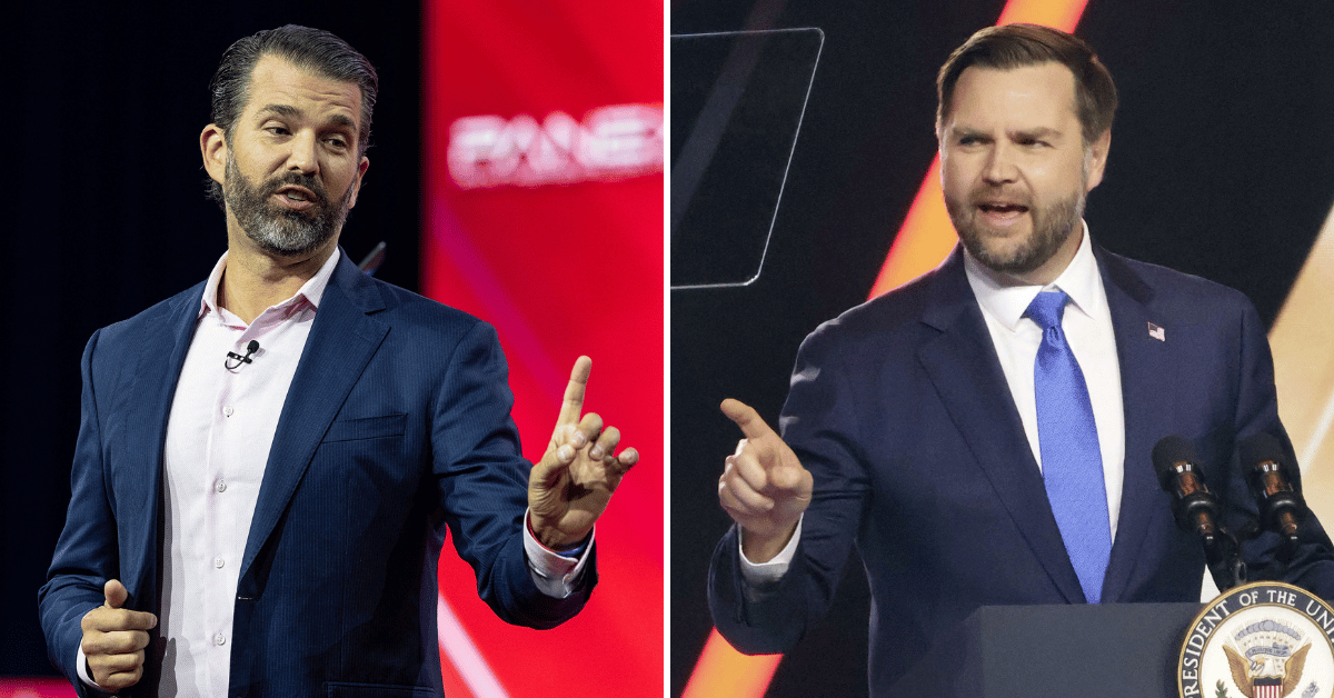 How Don Jr. Could Derail Vance's Chances of 2028 Presidential Nomination