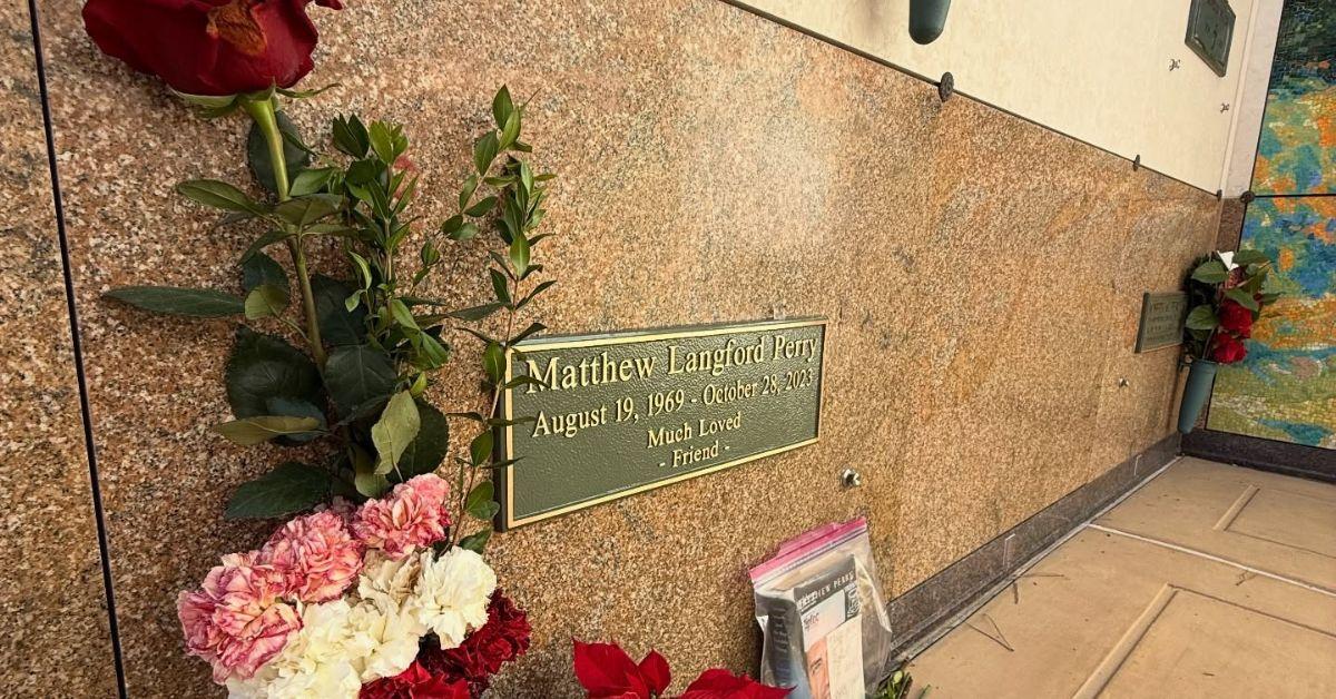 Matthew Perry's Crypt Marker Finally Revealed Two Years After His Death