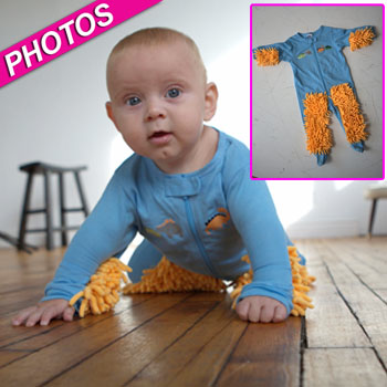 Perfect For All Hardworking Moms! Put Your Infant To Work With A Baby Mop!