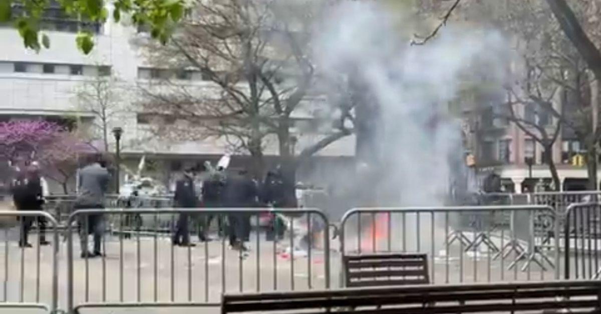 Man Sets Himself on Fire Outside Courthouse Where Donald Trump is on Trial