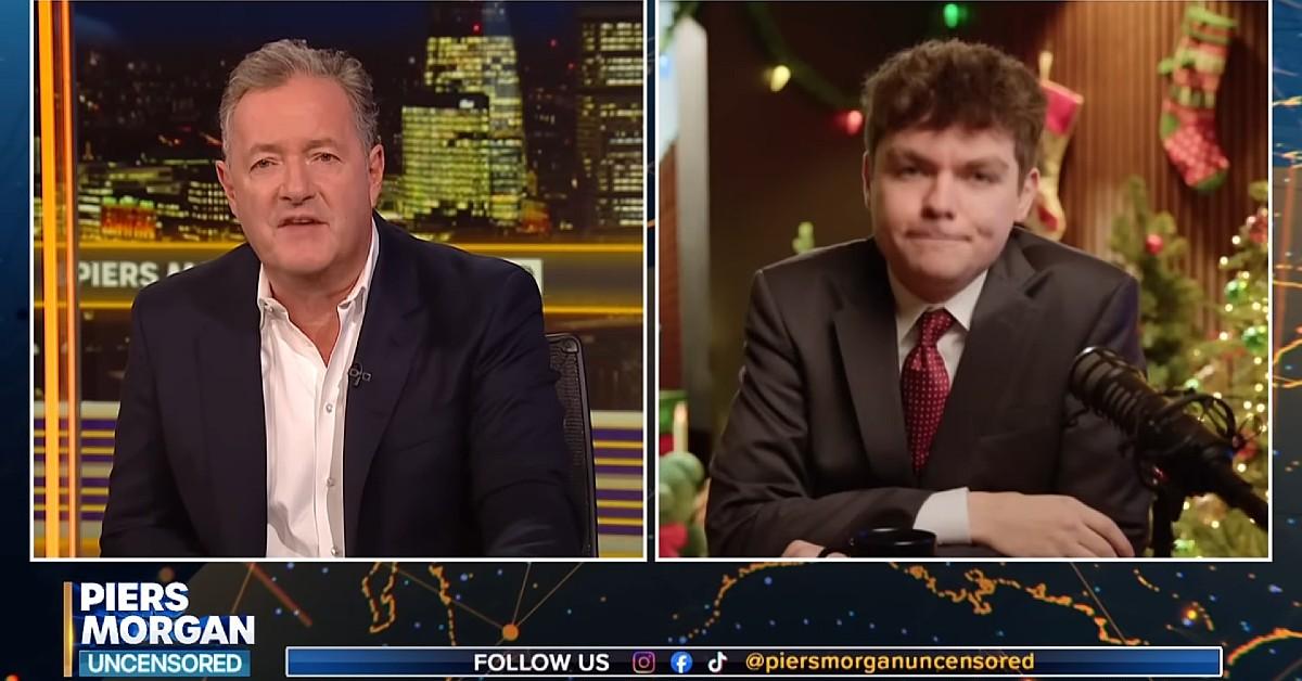 Nick Fuentes Admits He's Still a Virgin in Fiery Piers Morgan Interview