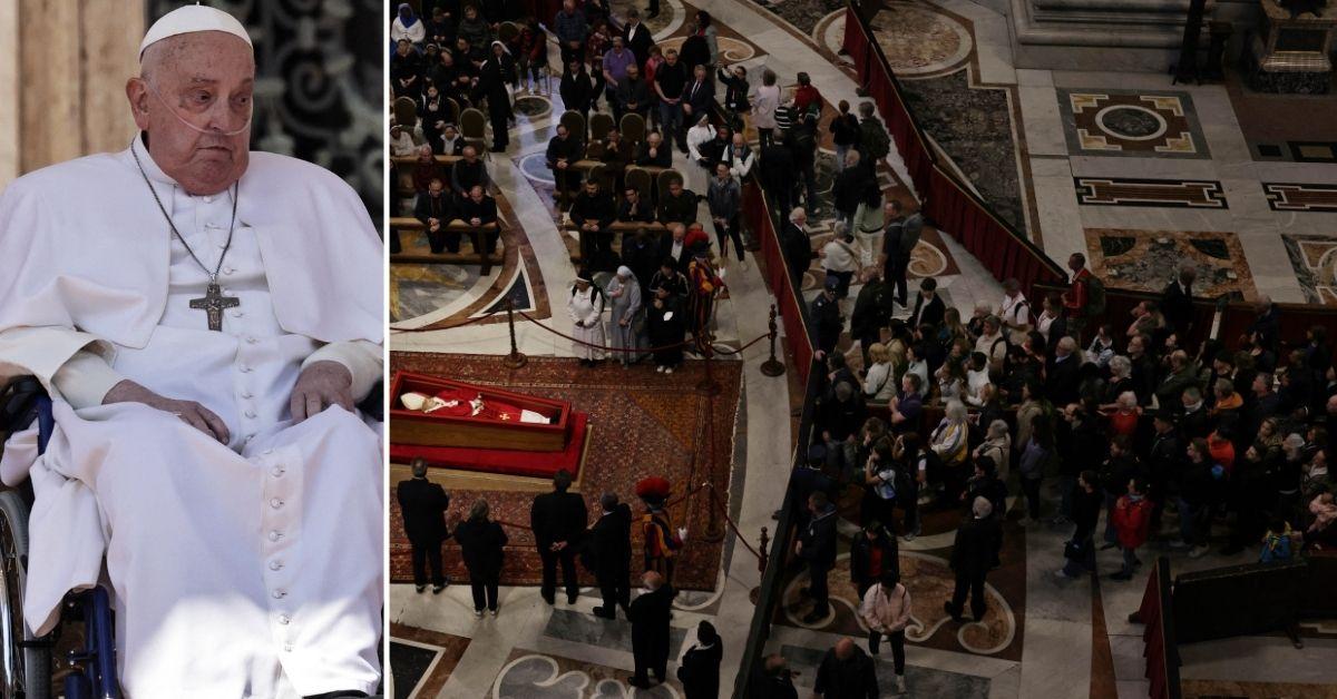 Mourners Blasted As 'Sick' For Taking Selfies Next To Pope's Dead Body