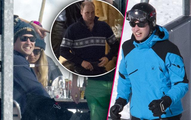 [PICS] Prince William Cozies Up To Blonde Model On Ski Trip