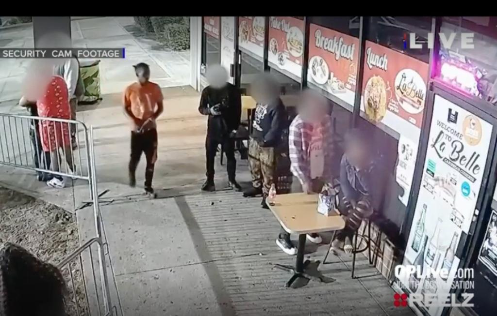 Security Camera Captures Moment Two Men Are Robbed At Gunpoint