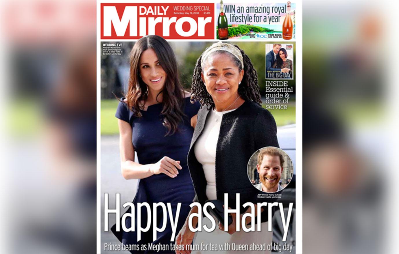 Meghan Markle And Prince Harrys Royal Wedding Uk Newspaper Covers