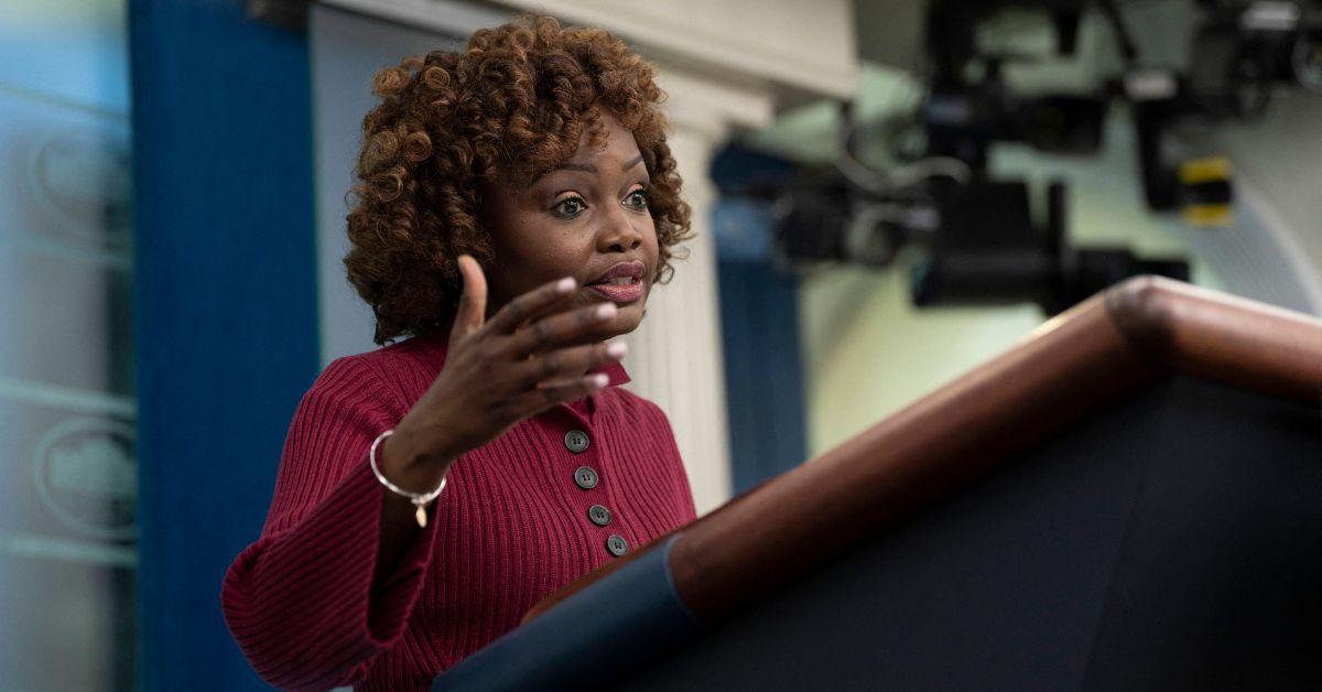 Karine Jean-Pierre Lashes Out At Fox News Over Claims Biden Laughed At ...