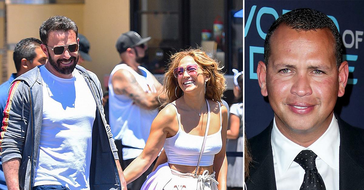 Ben Affleck Grabs Jennifer Lopezs Famous Butt Hours After A Rod