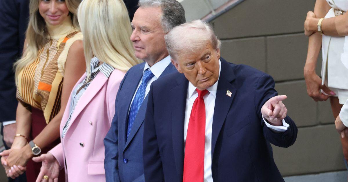 Trump Sparks Shock Theories After He Takes Blue Tablet At U.S. Open