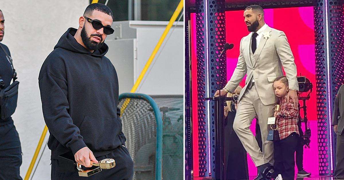 Drake Spotted Walking Around Streets Of LA Holding His Billboard Artist ...