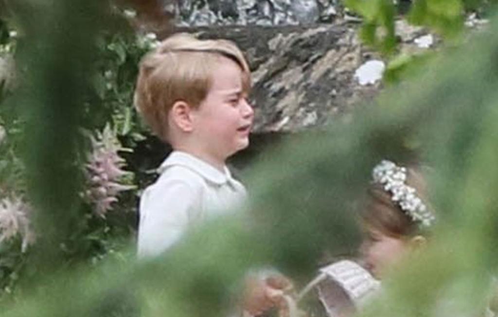 [PICS] Prince George Caught Crying At Pippa Middleton's Wedding