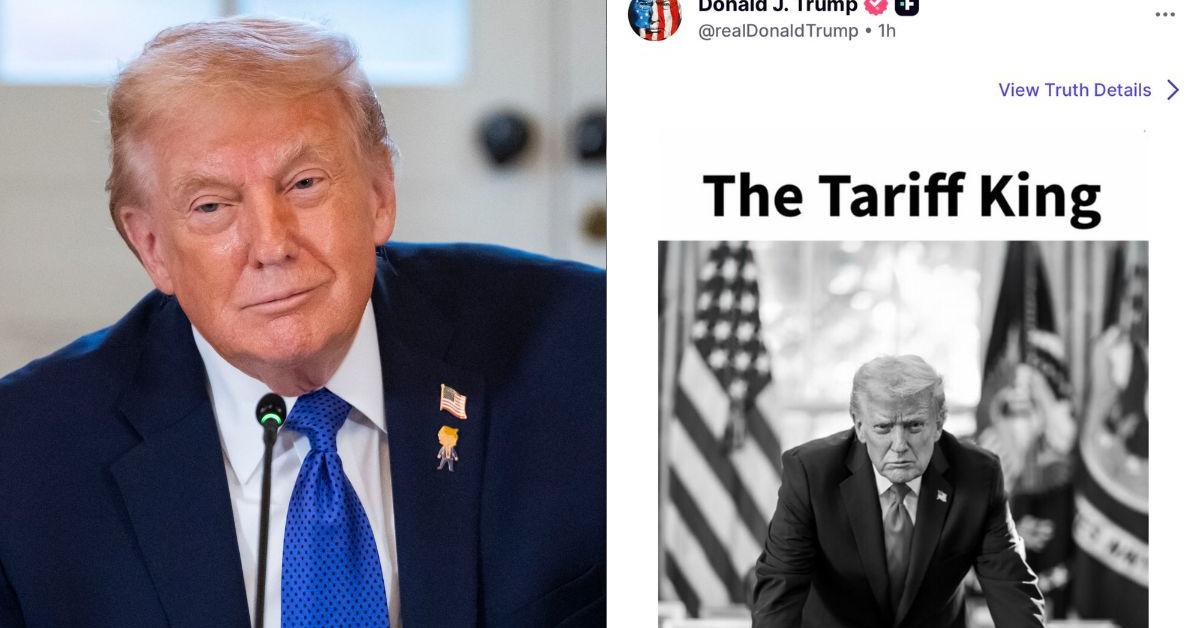 Donald Trump Crowns Himself 'Tariff King' in Late-Night Rant Despite ...