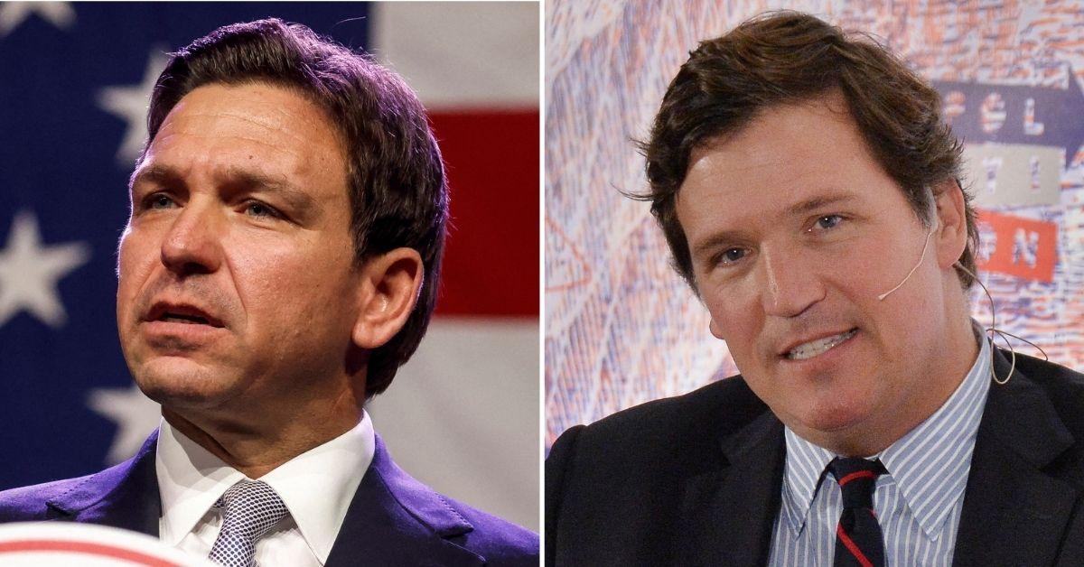 Ron DeSantis Accused of Kicking Tucker Carlson's Dog