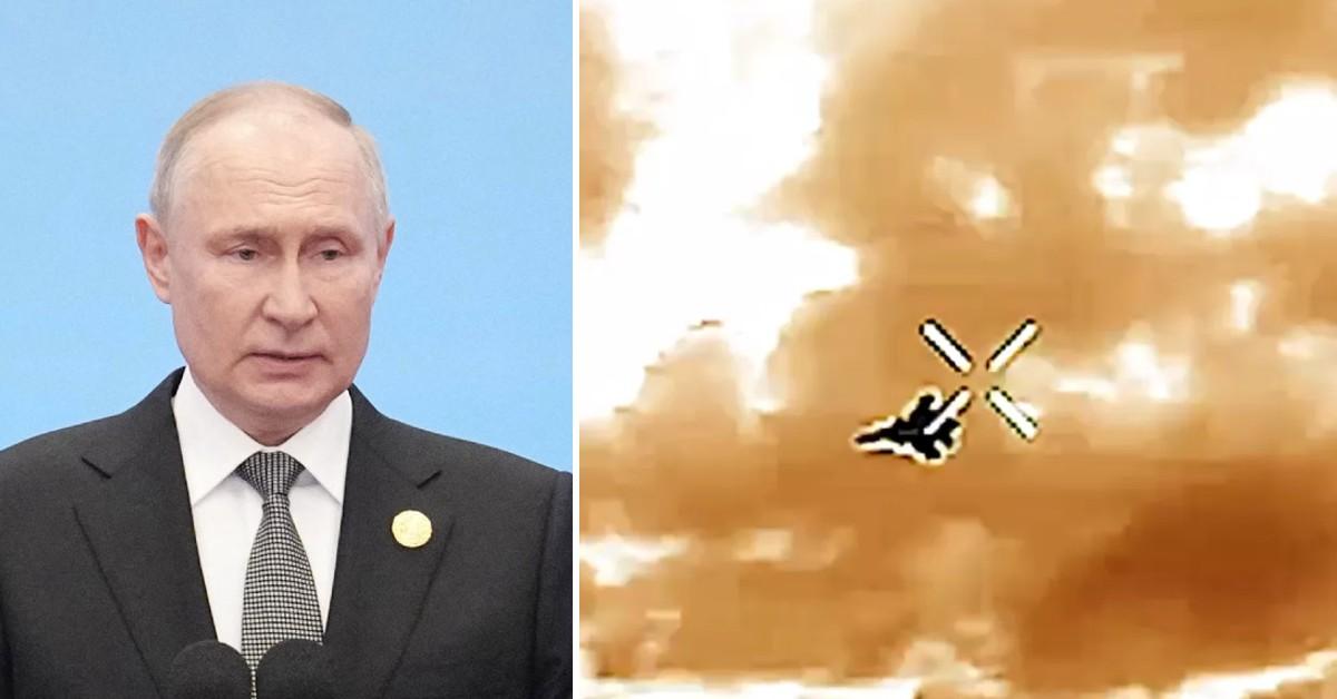 Putin's $50M Fighter Jet Plunges Into Black Sea After Being Shot Down ...