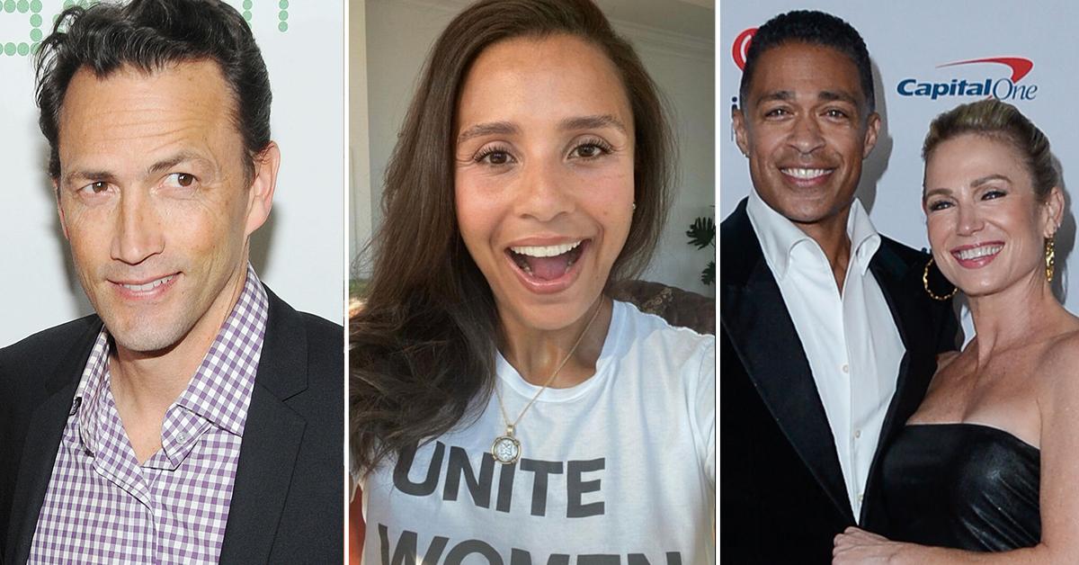 Andrew Shue All Smiles With T.J. Holmes' Ex Marilee Fiebig