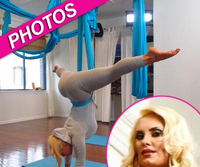 Coco Flaunts Her Awesome Assets While Hanging Upside Down