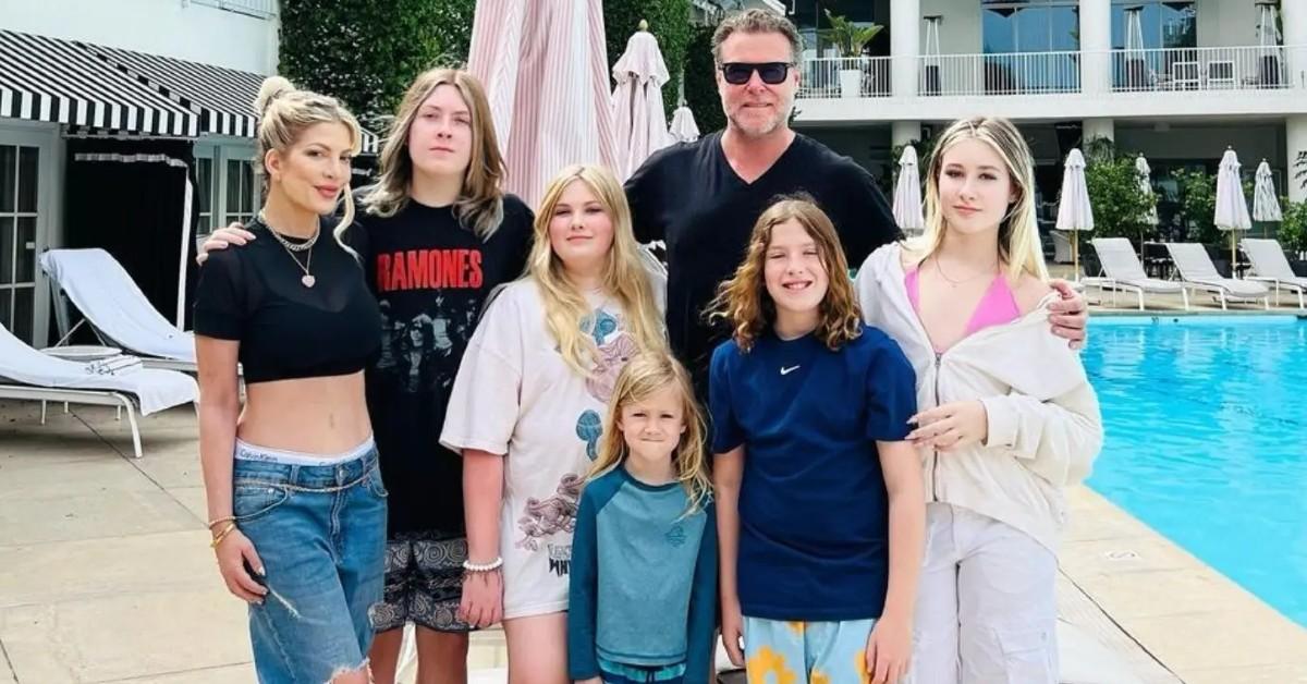 Tori Spelling Plays Nice With Ex-husband Dean McDermott and His Girlfriend Lily Calo at Family ...