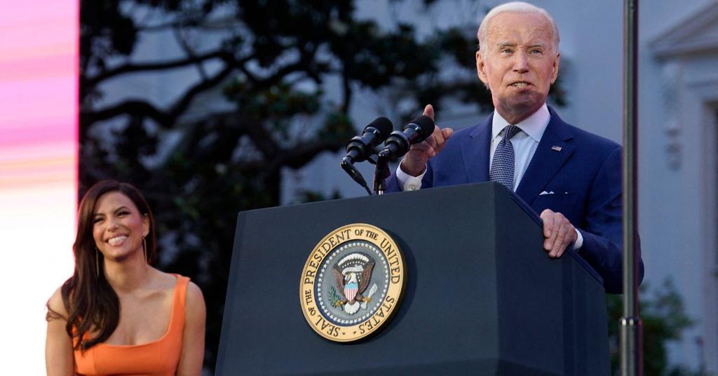 Biden Makes Awkward Joke About Eva Longoria During WH Screening of New Film