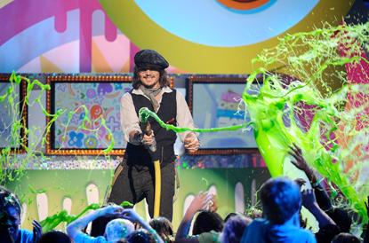 Celebrities Getting Slimed At the 2011 Kids Choice Awards