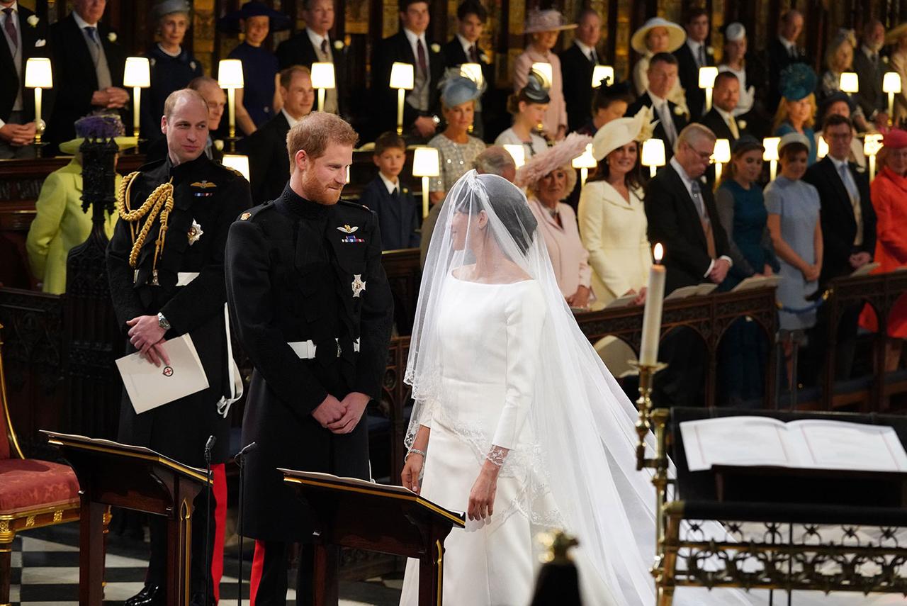 Here Comes The Bride! Meghan Markle Stuns In Givenchy Dress At Royal ...