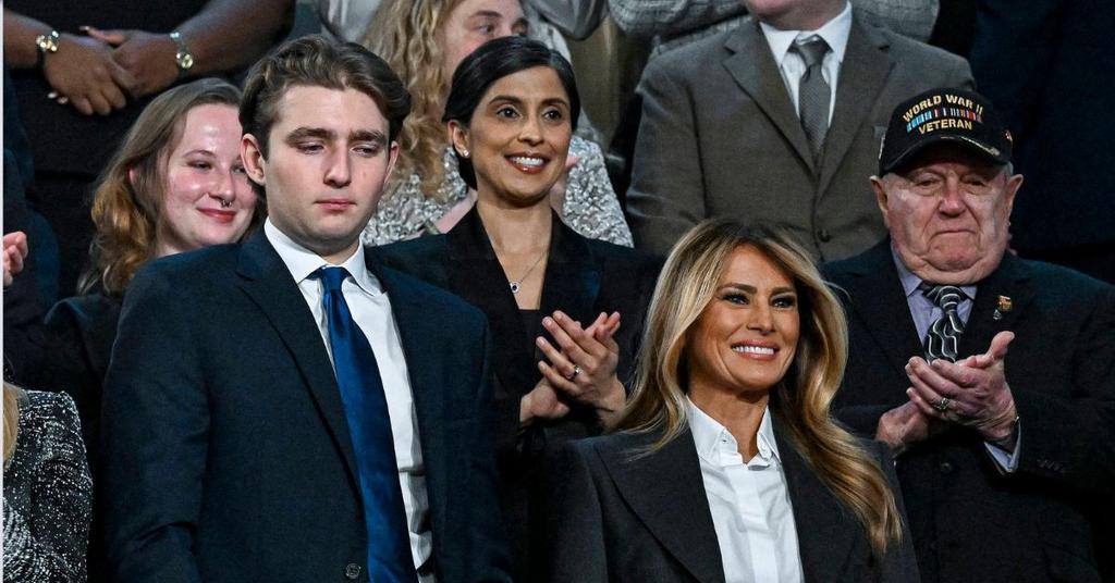 Barron Trump's Bizarre Fashion Choice At State Of The Union Revealed