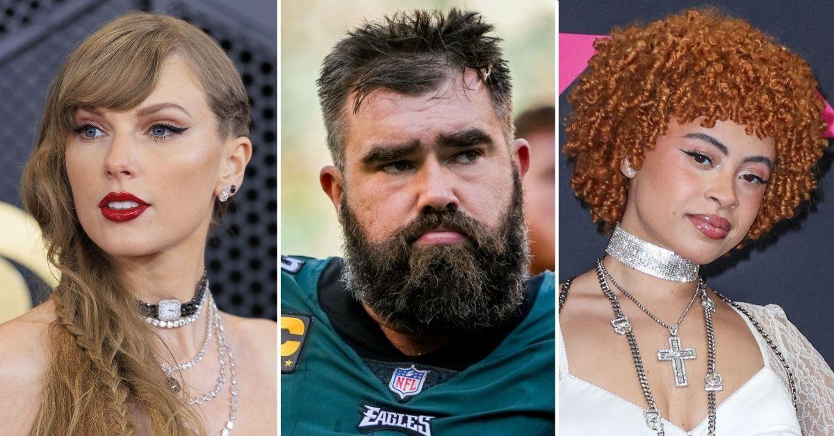 Taylor Swift Introduces Jason Kelce to Ice Spice in $1M Super Bowl Suite